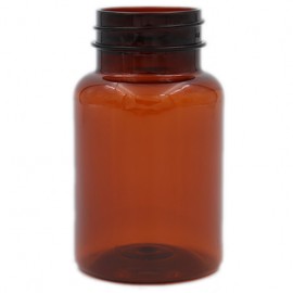 Amber PET Plastic Wide Mouth Round Packers | Silver Spur Corporation