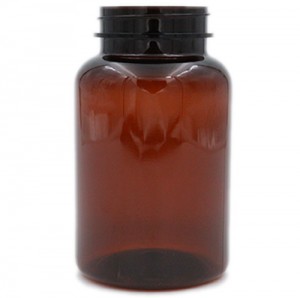 Amber PET Plastic Wide Mouth Round Packers | Silver Spur Corporation