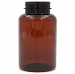 Amber PET Plastic Wide Mouth Round Packers | Silver Spur Corporation