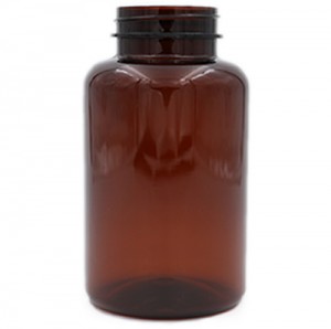 Amber PET Plastic Wide Mouth Round Packers | Silver Spur Corporation