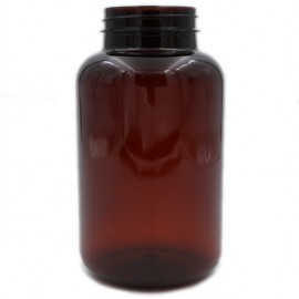 Amber PET Plastic Wide Mouth Round Packers | Silver Spur Corporation